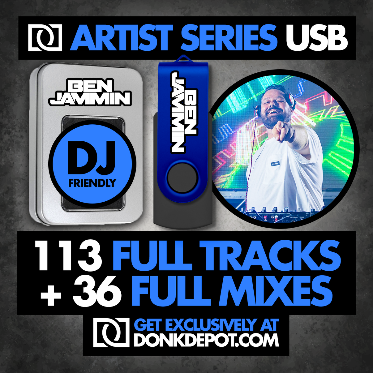 Ben Jammin USB (DJ Tracks & Mixes) – Donk Depot