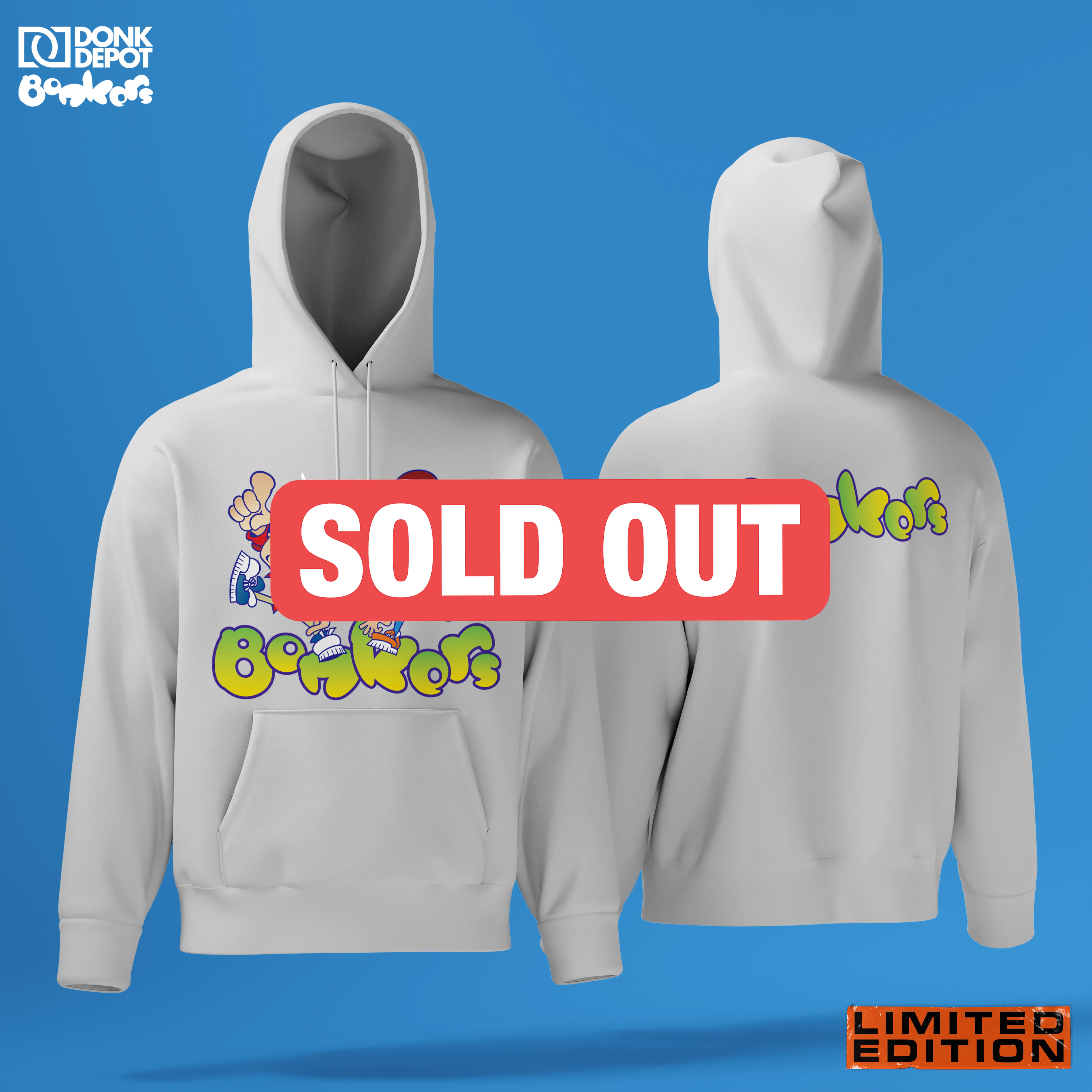 Bonkers1 Limited Edition Hoodie (White) – Donk Depot
