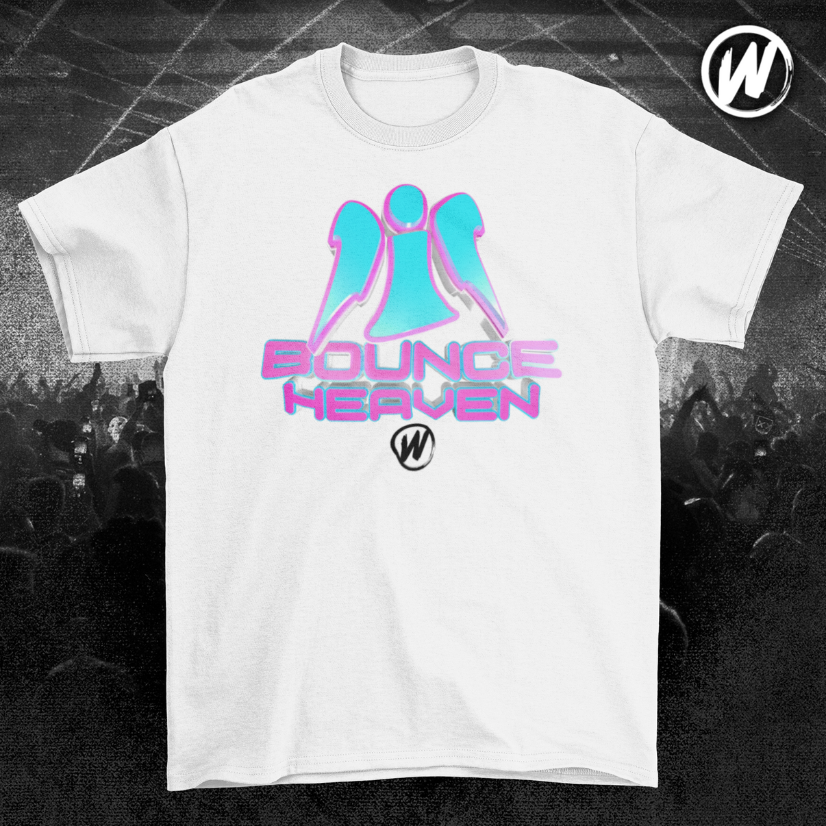 Bounce Heaven - 3D Logo T-shirt (White) – Donk Depot